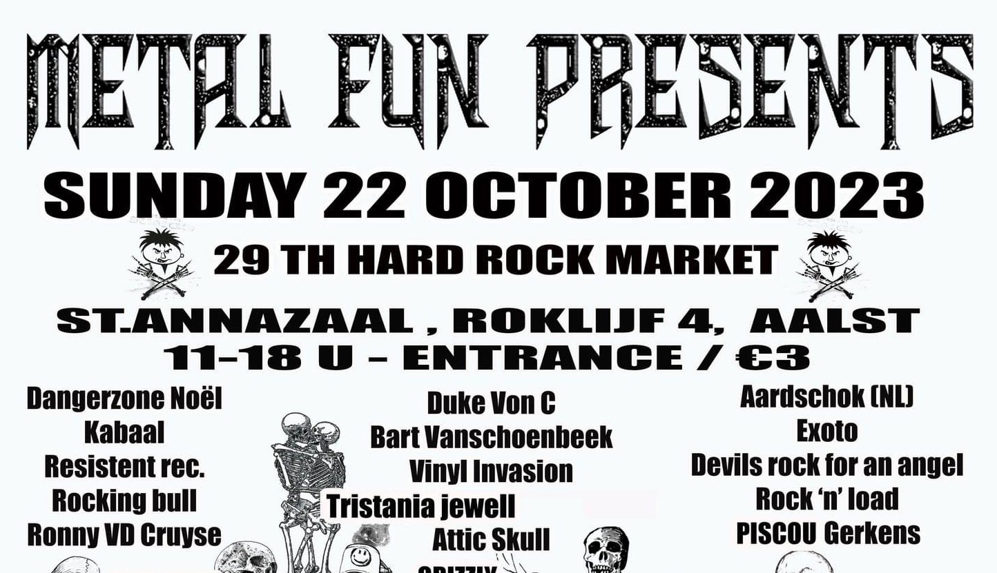 29ste METAL FUN HARD ROCK MARKET in Sint-Annazaal in Aalst | Rock Tribune
